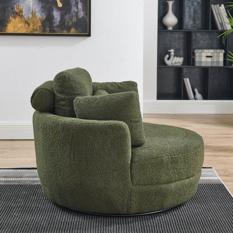 Horka swivel chair and a half orren ellis store